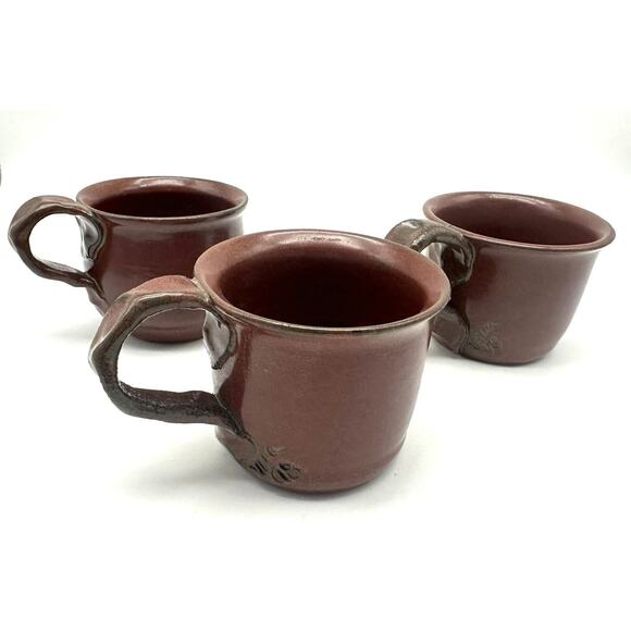 Unbranded | Dining | Vintage Set Of Art Pottery Hand Thrown Coffee Mugs ...